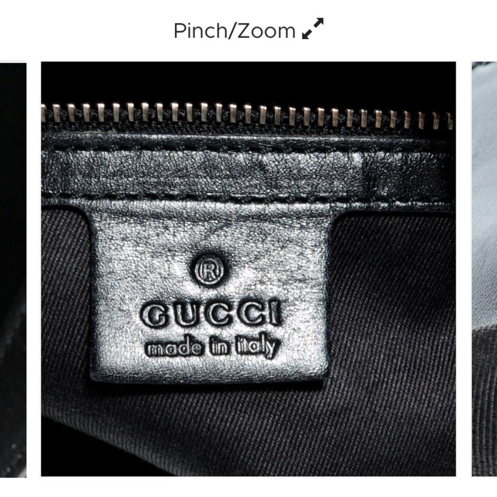 Rare! Gucci Monogram Half Moon Vintage Authentic - Gem